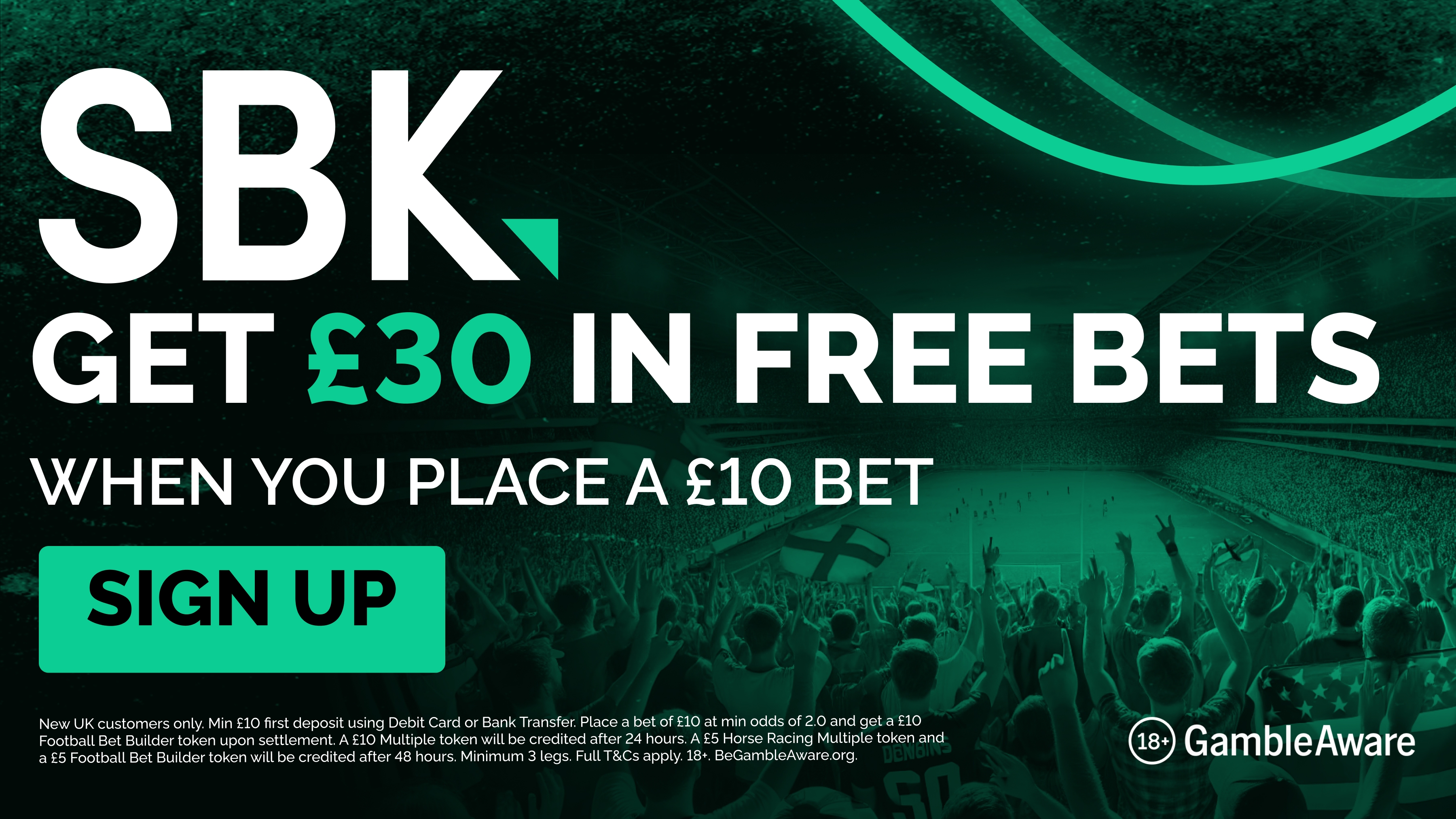 SBK Sign-Up Offer: Get £30 In Free Bets When You Bet £10 | Footy ...