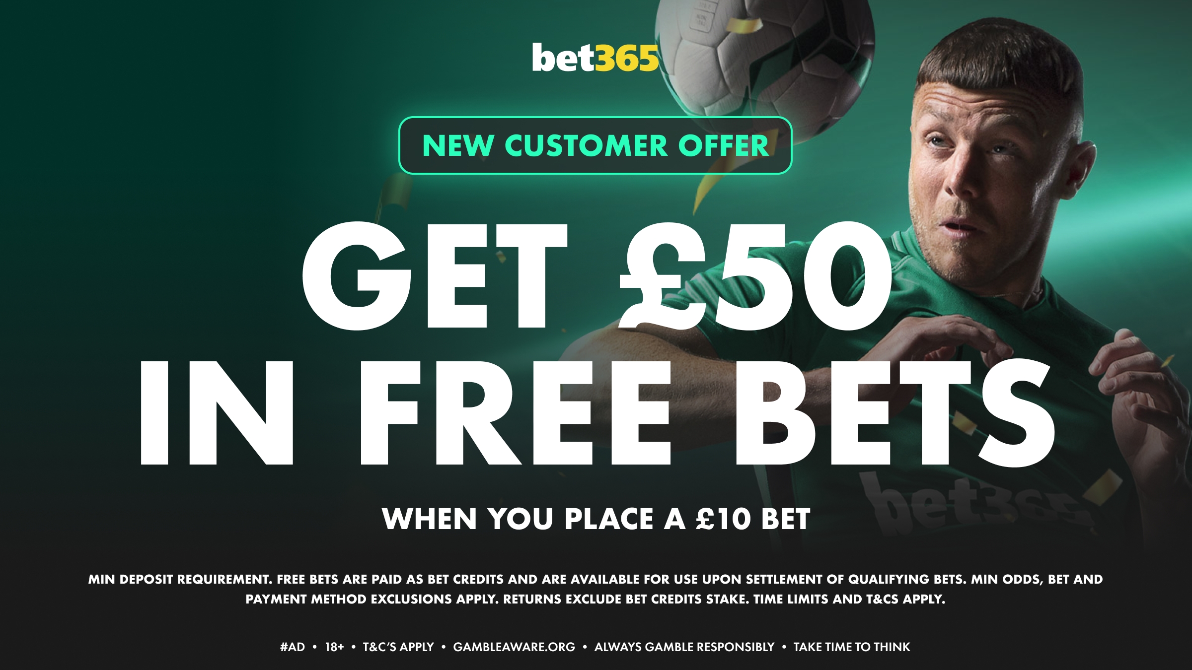 bet365 Sign-Up Offer: Get £50 In Free Bets When You Bet £10 | Footy ...