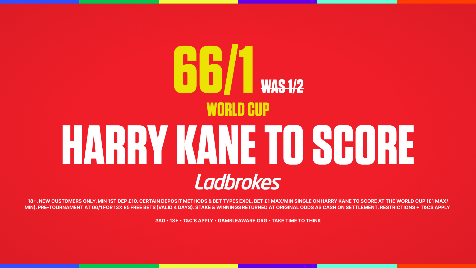 HARRY KANE TO SCORE AT THE WORLD CUP @ 66/1: New Customer Offer with ...